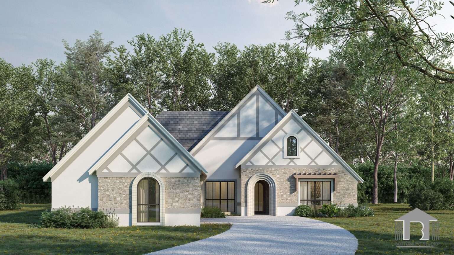 Modern Single Floor House Design Ideas | Bottomline Studio